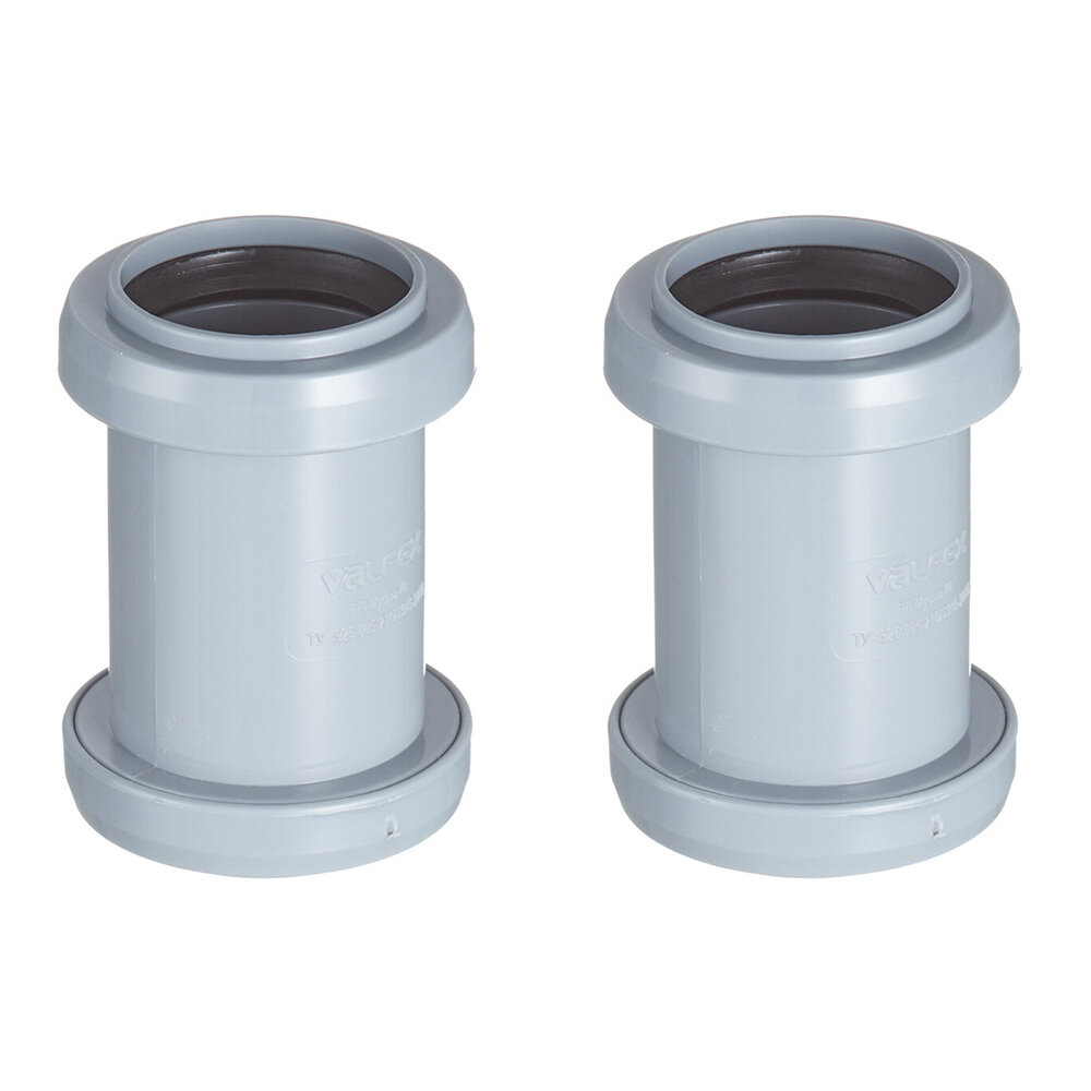 Муфта d40 мм пластиковая для внутренней канализации (2 шт.)