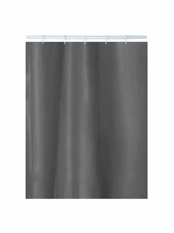 Штора для ванной Delphinium Эва 180x200 см PEVA цвет серый