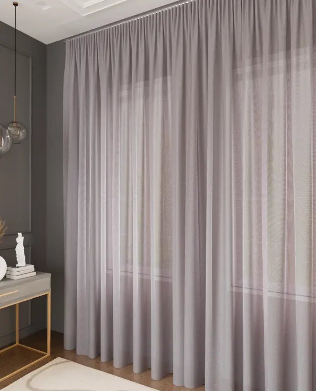 Тюль на ленте Елочка 300x280 см цвет розовый