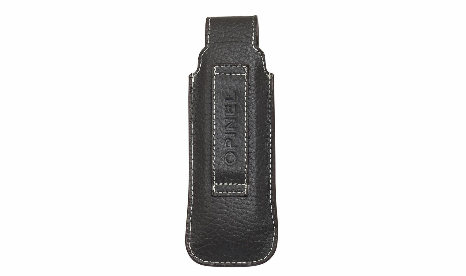 Чехол Opinel Chic black leather (натуральная кожа, размер № 7, 8, 9) — фото 1