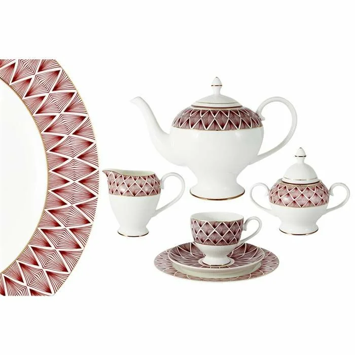 Сервиз чайный «Фортуна», 40 предметов, на 12 персон, материал: фарфор, E8-HA037/40-AL, EMILY, Китай