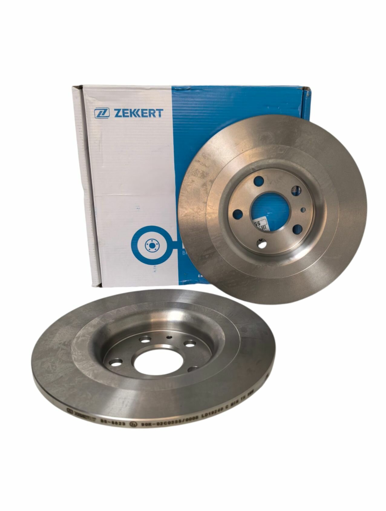 Диски тормозные задние Джили Монжаро 22-/Тугелла 19- (Geely Monjaro/Tugella) диаметр 302 мм. комплект 2 шт. Zekkert