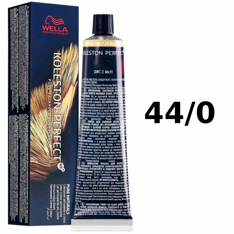 Wella Koleston Perfect ME+ 44/0 Коричневый интенсивный Стойкая крем-краска для волос, 60 мл