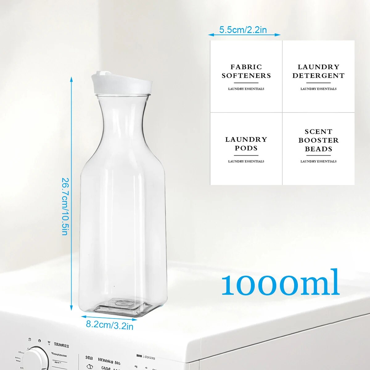 Пластиковый дозатор для стирального порошка 1000 мл