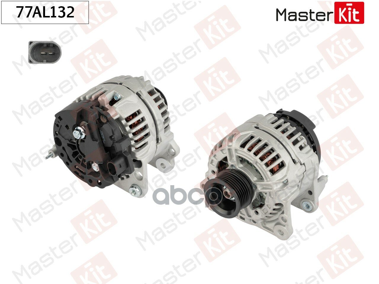 Генератор Audi A3(8P1) 03-13, Skoda Rapid(NH3) 12-, VW Jetta III(1K2) 04-10 (14V,110A) MasterKit арт. 77AL132