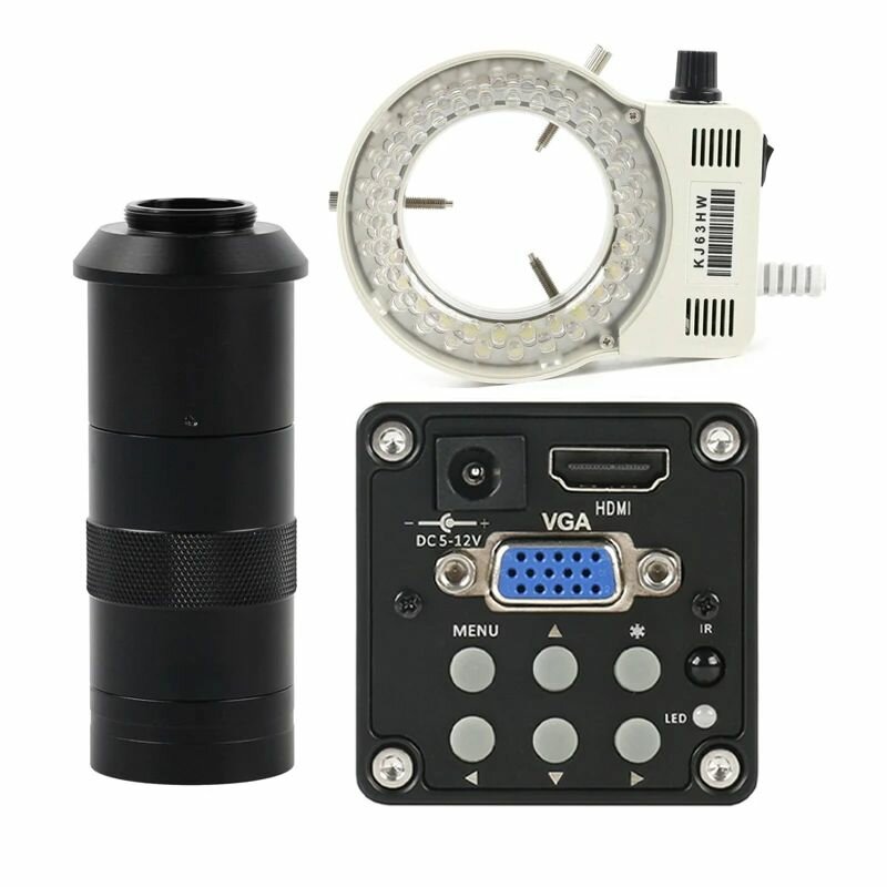 14MP 1080P HDMI VGA - электронный видеомикроскоп с судом 100X 130X 180X 200X 300X 500X