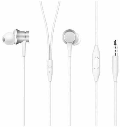 Наушники Mi In-Ear Headphones Basic Silver, серебрянные, внутриканальные