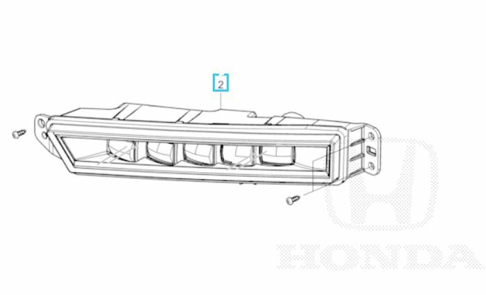 Фара противотуманная передняя левая; Артикул Honda: 33950T4NH01 (Оригинал)
