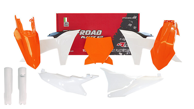 Комплект пластика RTech KTM SX125-300 23-24 черно-оранжево-белый