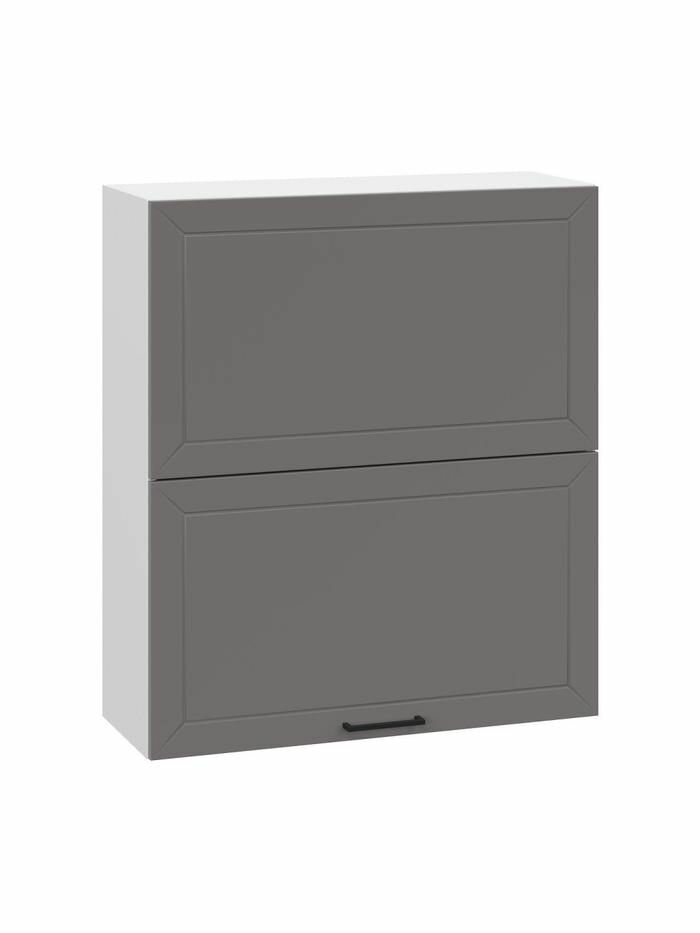 Кухонный модуль навесной, барный шкаф Сектор, высокий, 80х29.6х91.2 см, Белый / Грей