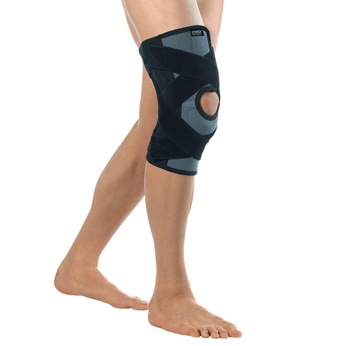 Усиленный бандаж для коленного сустава Orto Professional AKN 140, Размер XXL, Черный