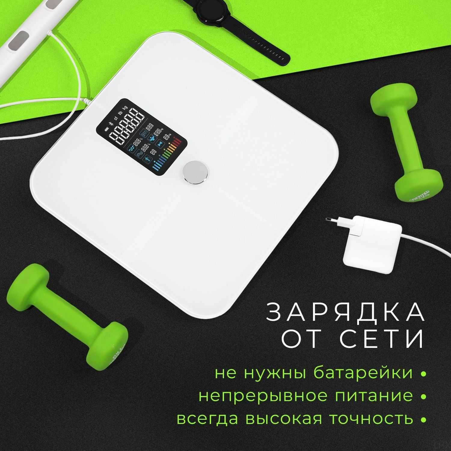 Умные напольные весы нового поколения с технологией биоимпедансного анализа BIA-HGYK