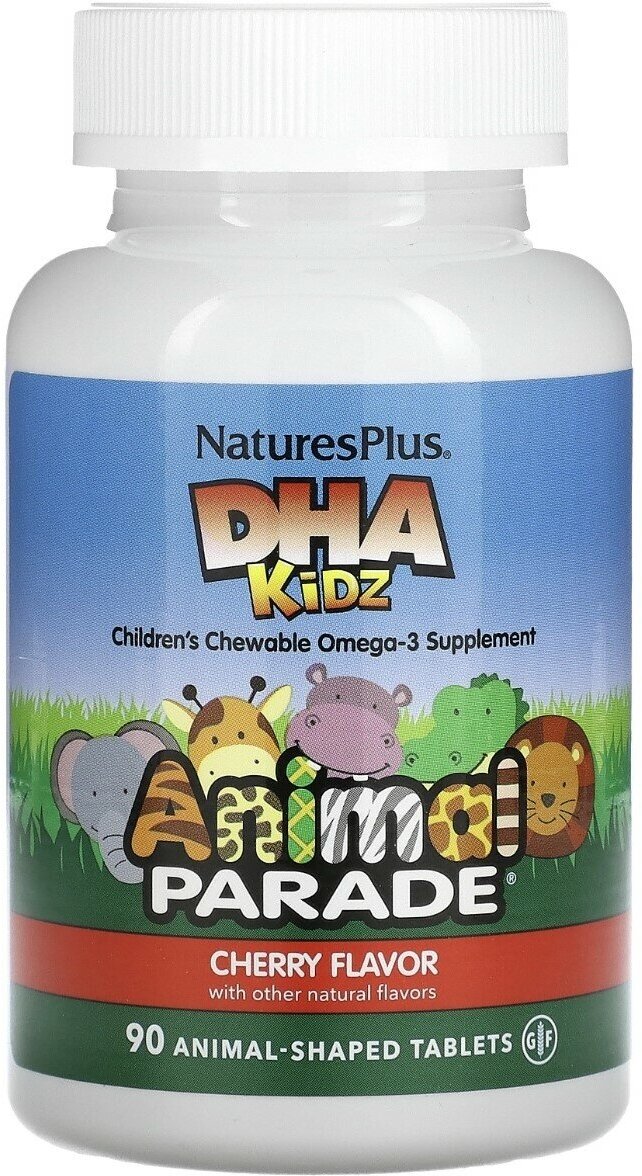 Nature`s Plus Animal Parade DHA for kids 90 жевательных мармеладок