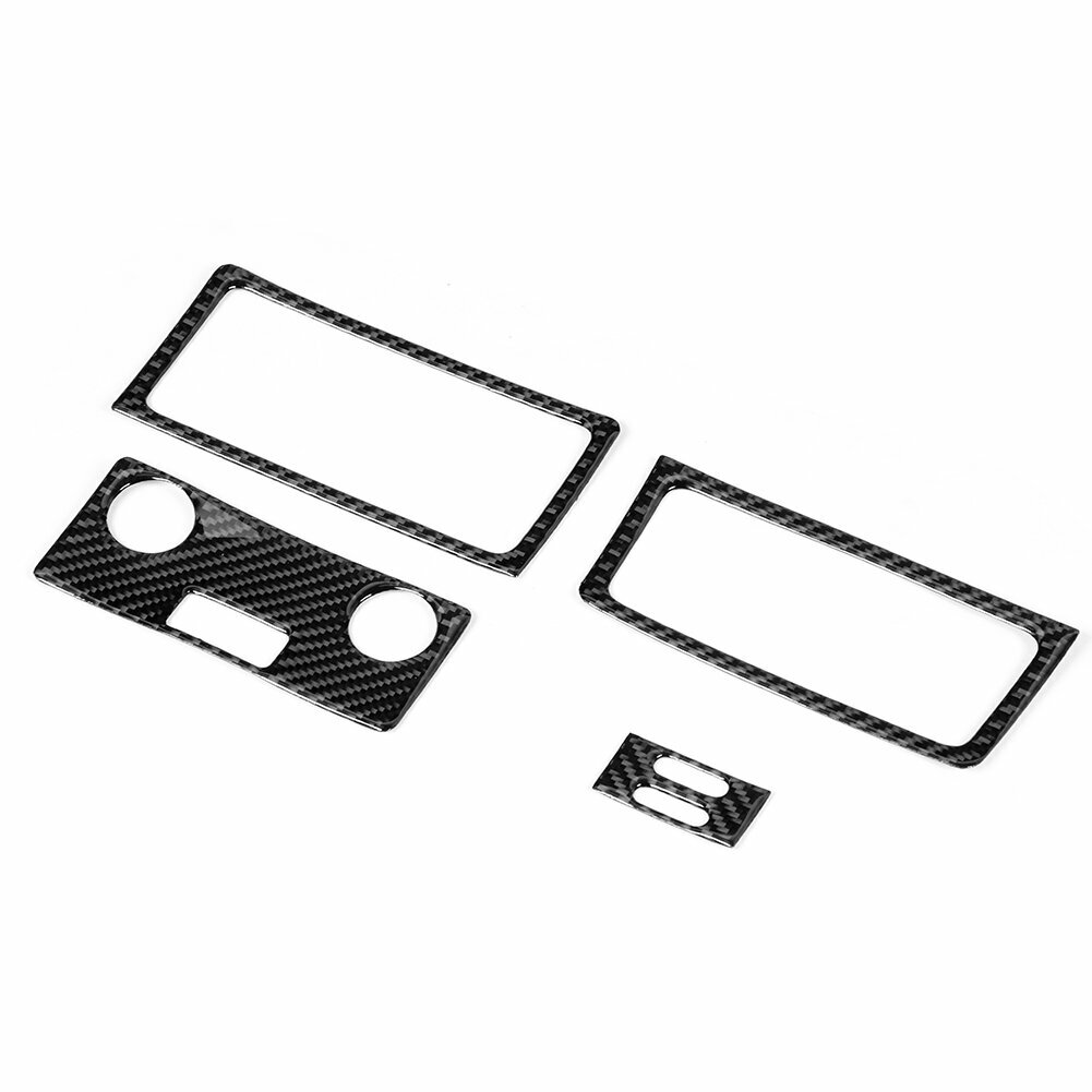 Отделка Вентилятора Кондиционера: Комплект из 4 Деталей для BMW 5 Серии E60 2005-2010 - Защита из Углеродного Волокна Идеальная Посадка for Автомобильного Тюнинга
