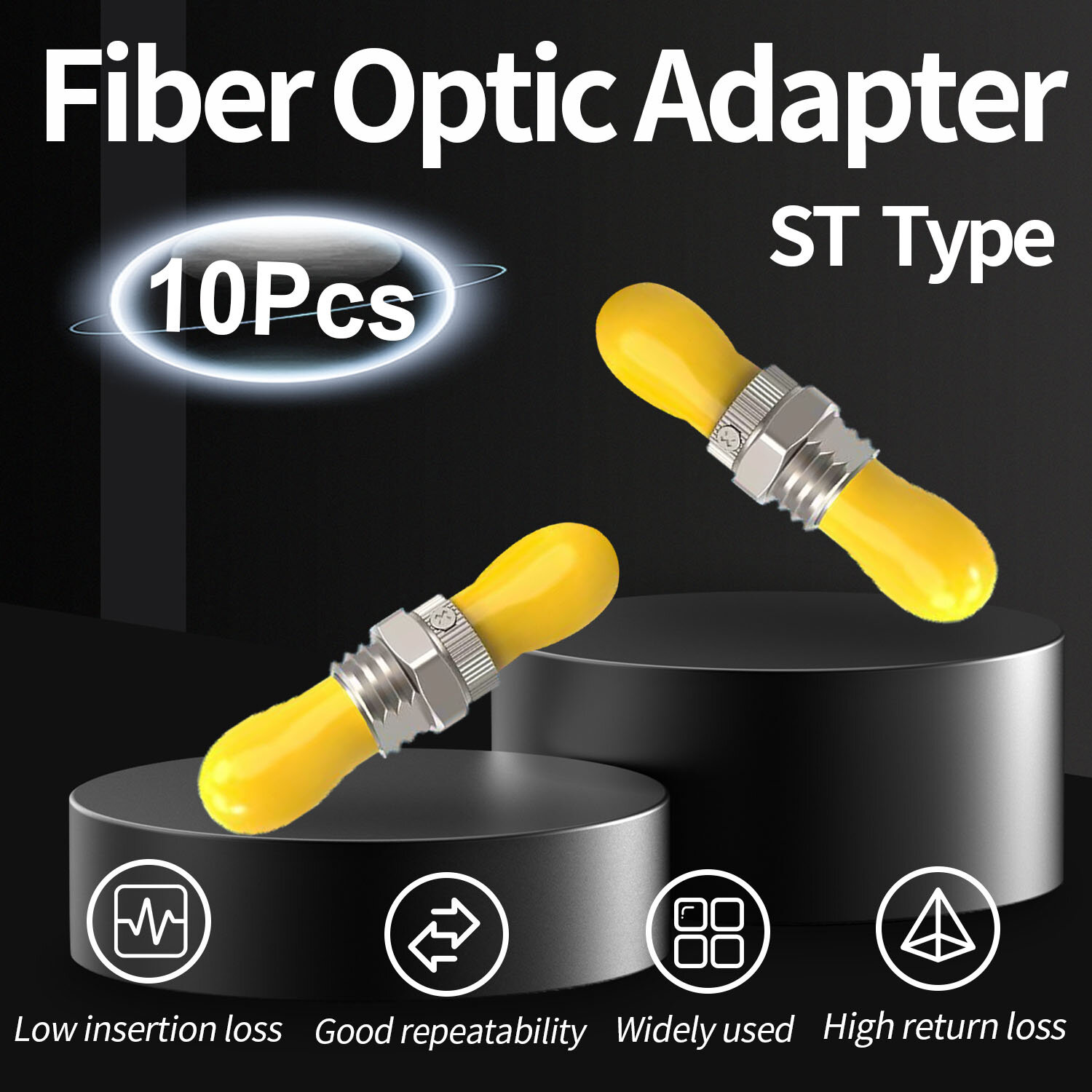 10 шт СТ к СТ соединитель волоконно-оптический адаптер, однорежимный симплексный соединитель конвертер SM волокон