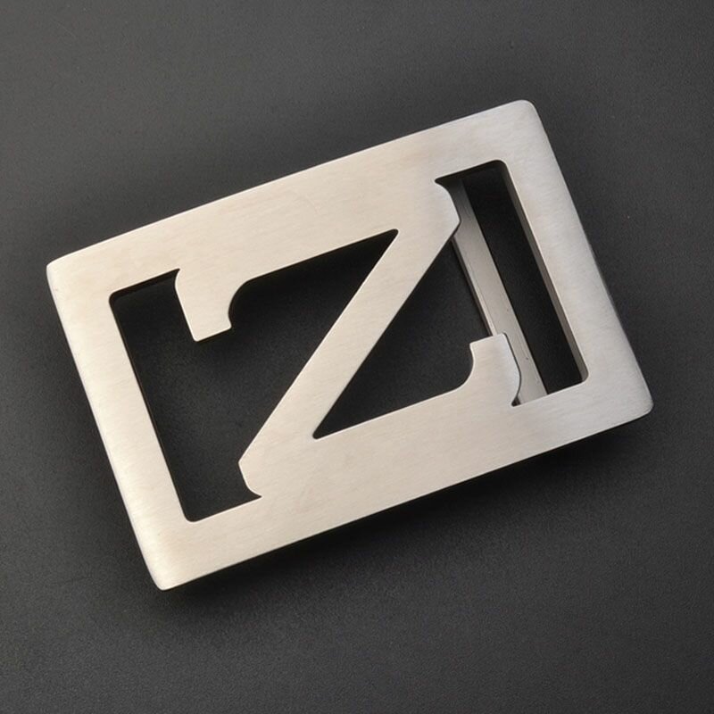 Пряжка для ремня 40 мм нержавейка с буква "Z" бляха на ремень армейская