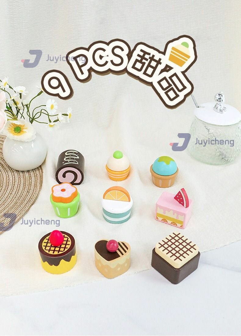 Детский имитационный десертный деревянный игровой домик для украшения десерта