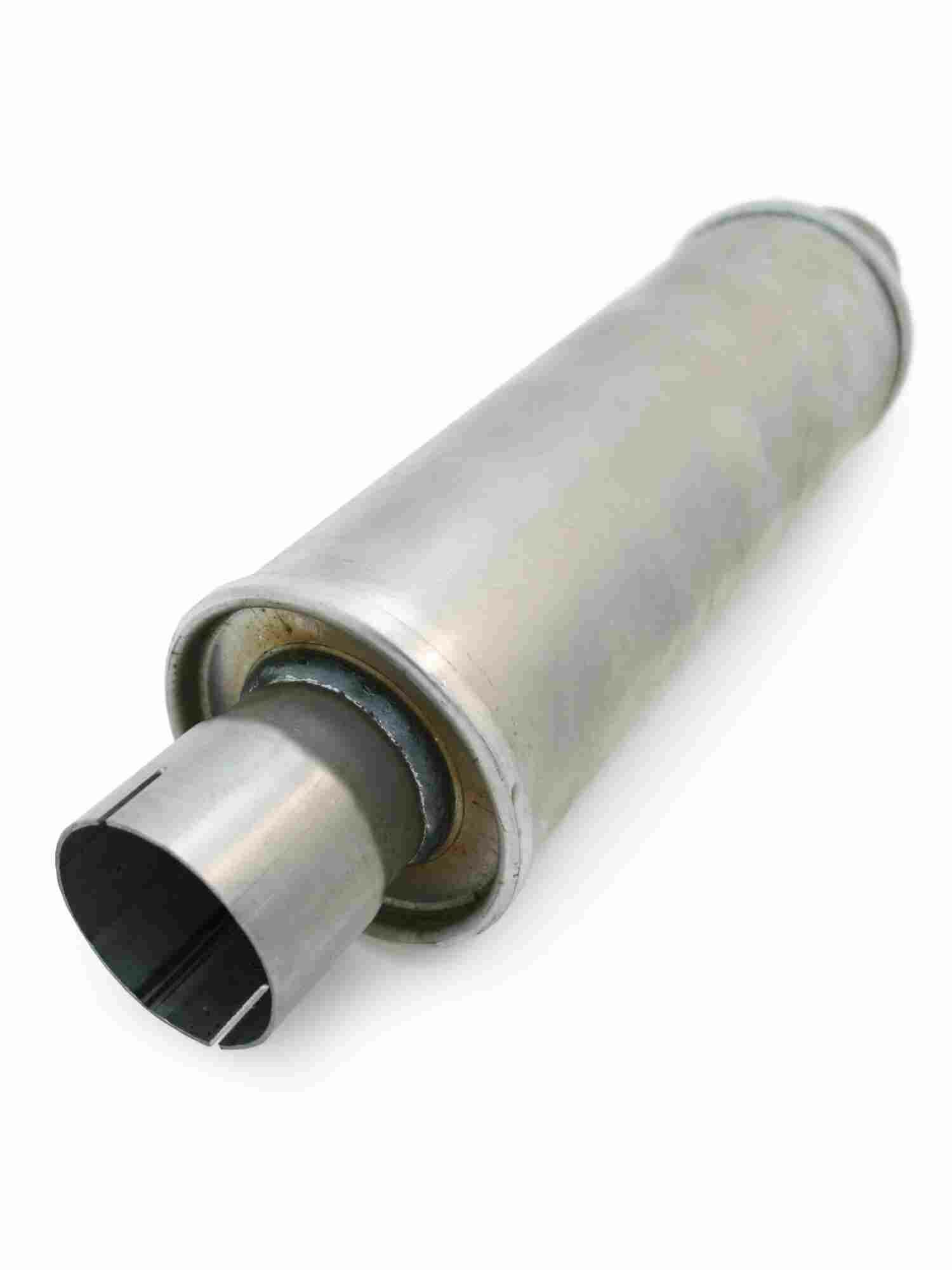 Резонатор «CBD» круглый с отводами и камерой, длина 530 мм, труба Ø55 (алюмокремниевое покрытие AS120) [CBD420.607] belais #19363