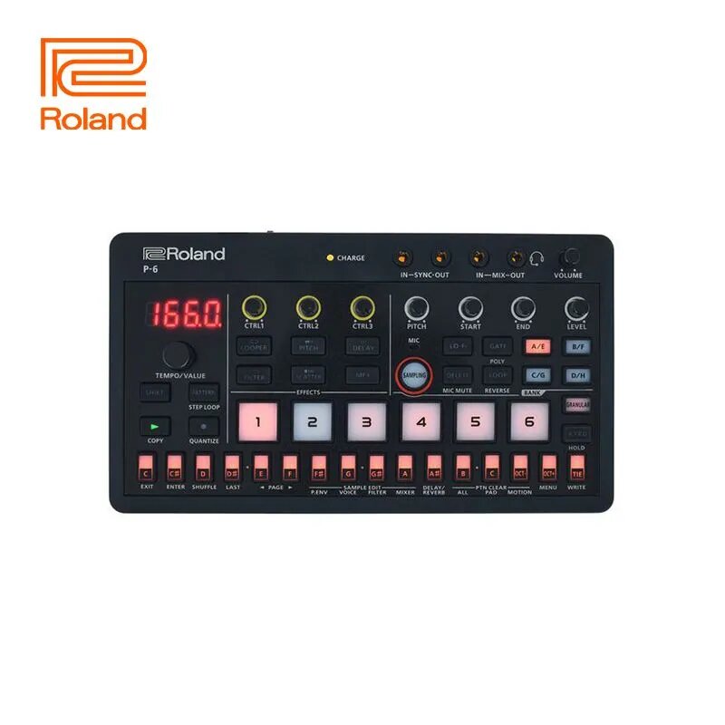 Roland AIRA Compact P-6 Сэмплер Компактный сэмплер и звуковой модуль