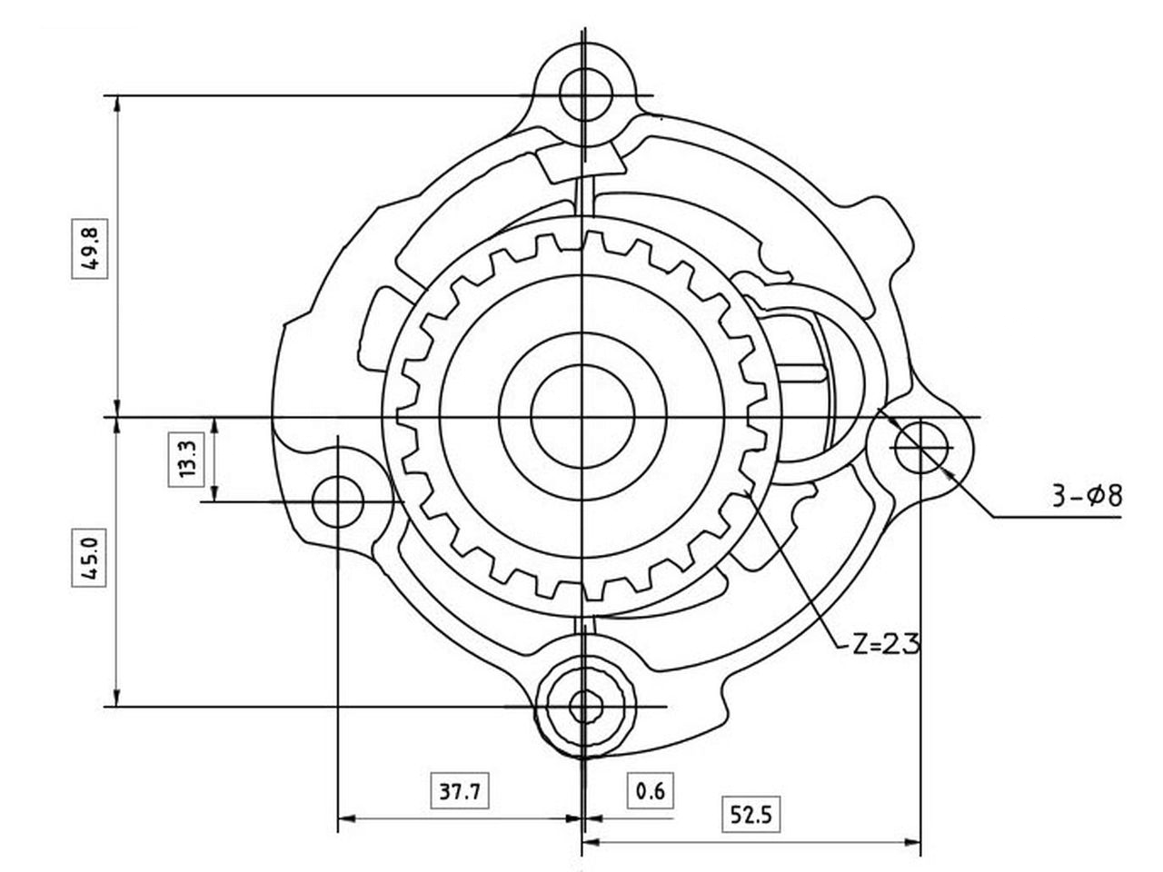 UNIO WAP-10015 помпа водяная VW Polo (Поло) III 96-, Passat (Пассат) b5, b6 96-, Audi (Ауди) a6 II 97-