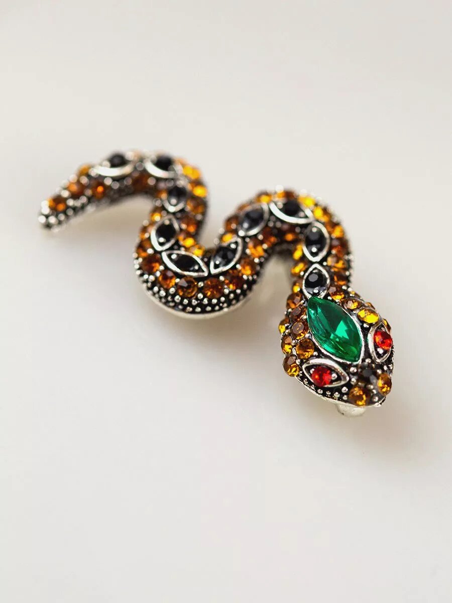 Брошь, кристалл, стразы