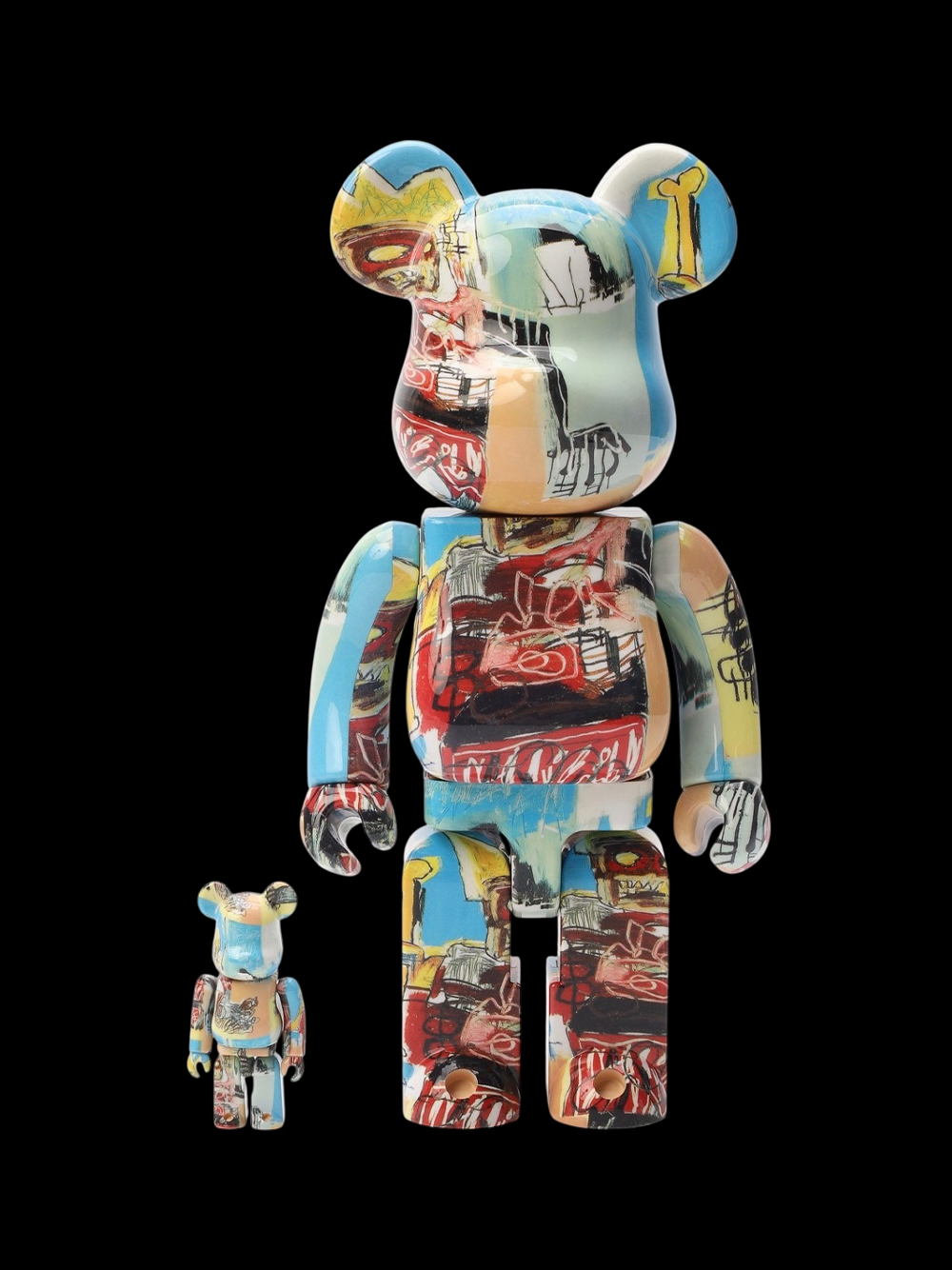 Коллекционная оригинальная фигура Bearbrick Jean Michel Basquiat #6 400% / 28 см высота / ABS пластик / Medicom Toy