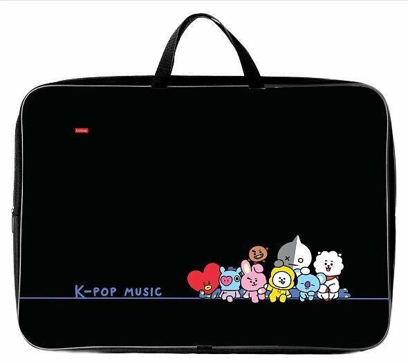 Сумка Текстильная с ручками А3ф 475Х345Х40ММ для тетрадей -K-POP айдол - в индив. упак.