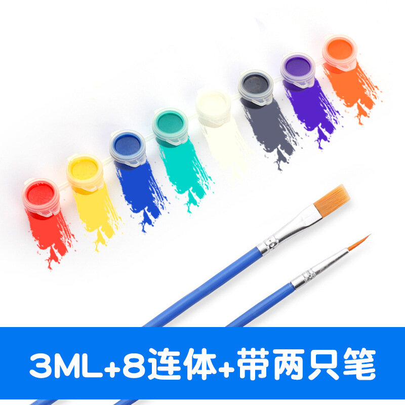 Краска "Нежа", виниловая, гипсовая, 12 цветов, 3 мл