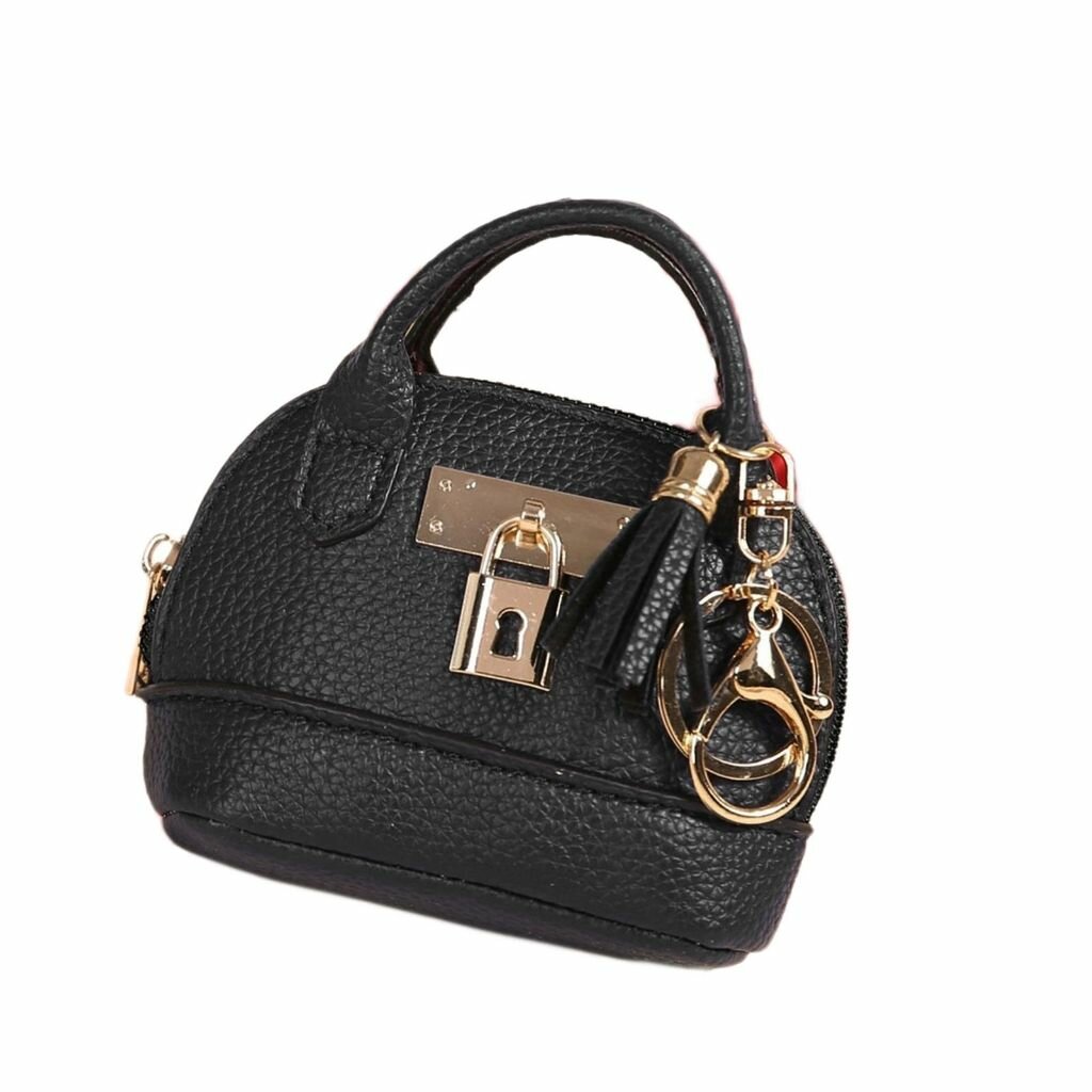 Мини-Сумка Для Хранения Мелочи Брелка-Черный