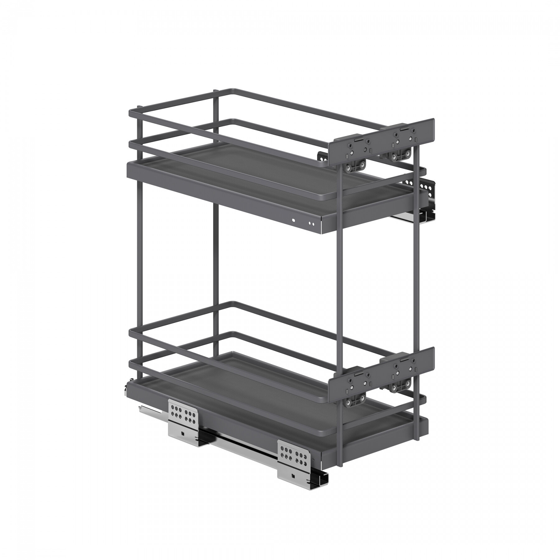 Корзина-карго PRIME by AKS FOCUS 400, выдвижная, универсальное крепление, графит.