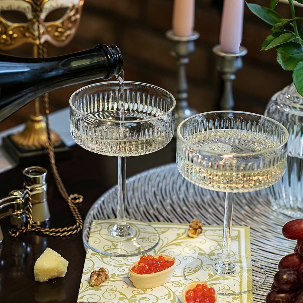 Бокалы для шампанского 200 мл. "Премьер" шампанки, креманки, набор 2 шт. Неман 11807 900/264