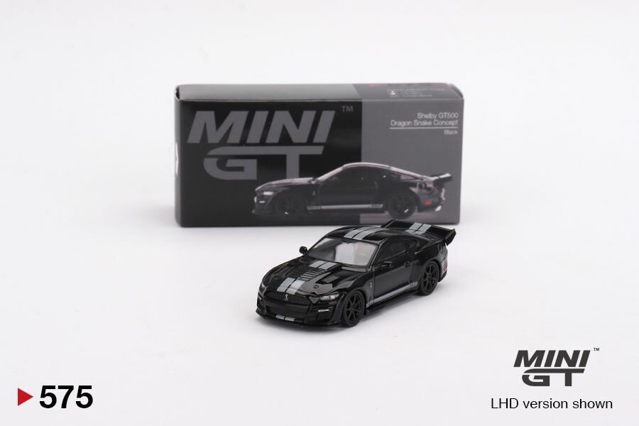 Коллекционная машинка MINI GT 1/64 #575 Shelby GT500 Dragon Snake Concept Black