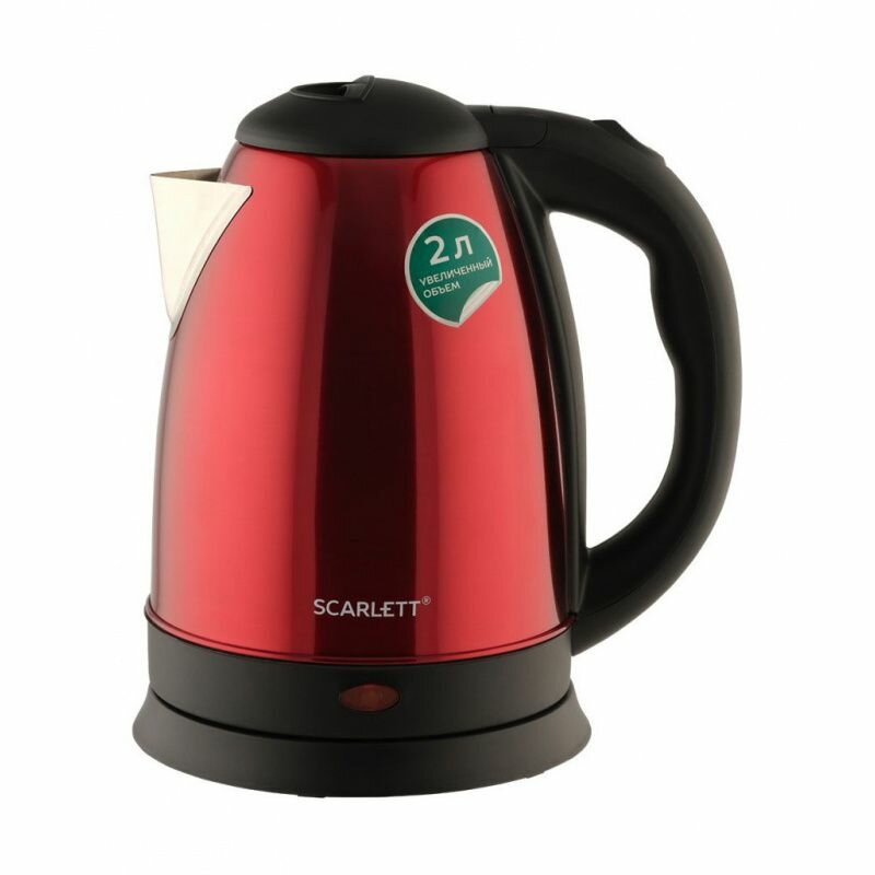 Чайник электрический Scarlett SC-EK21S76 красный, металл