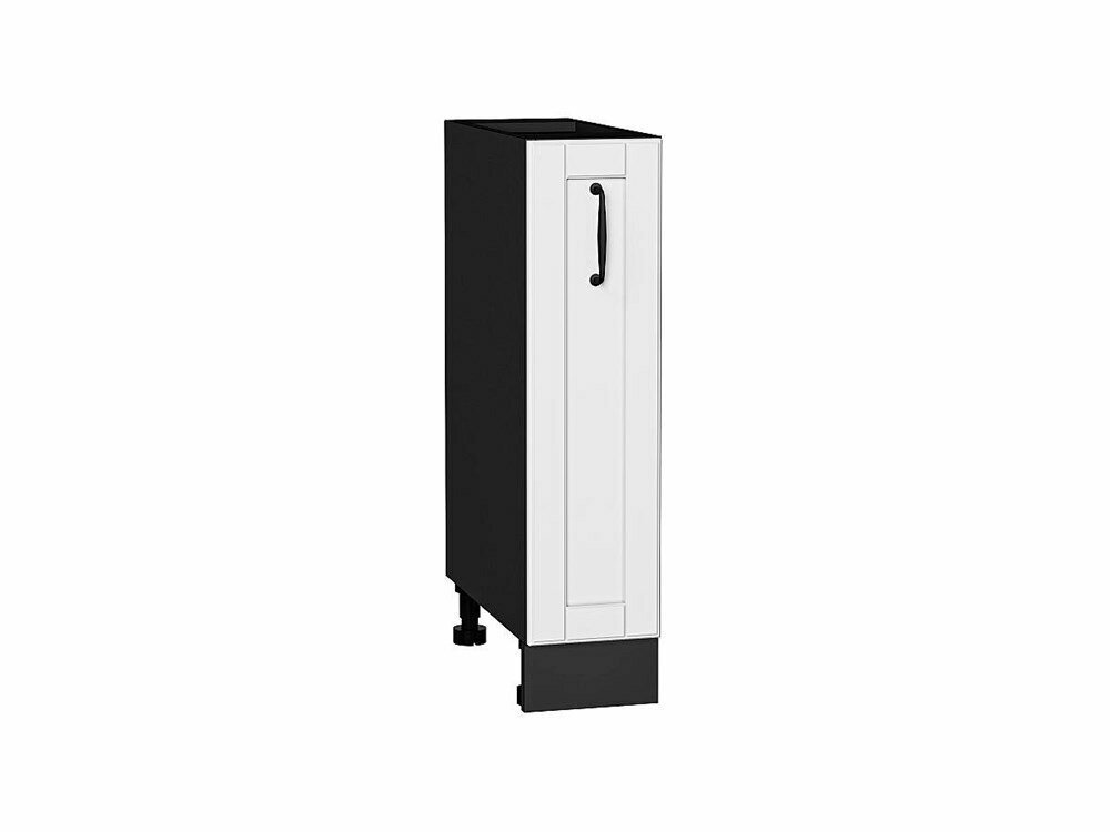 VVT Шкаф нижний с 1-ой дверцей Дублин Graphite, Special White, 200 В*Ш*Г 816*200*478, фасад МДФ Special White, корпус Graphite Special White