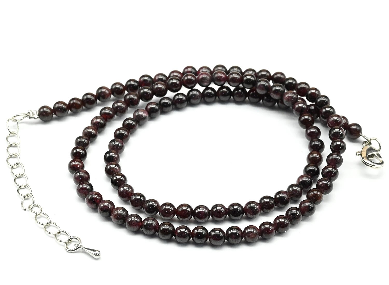 Бусы, гранат