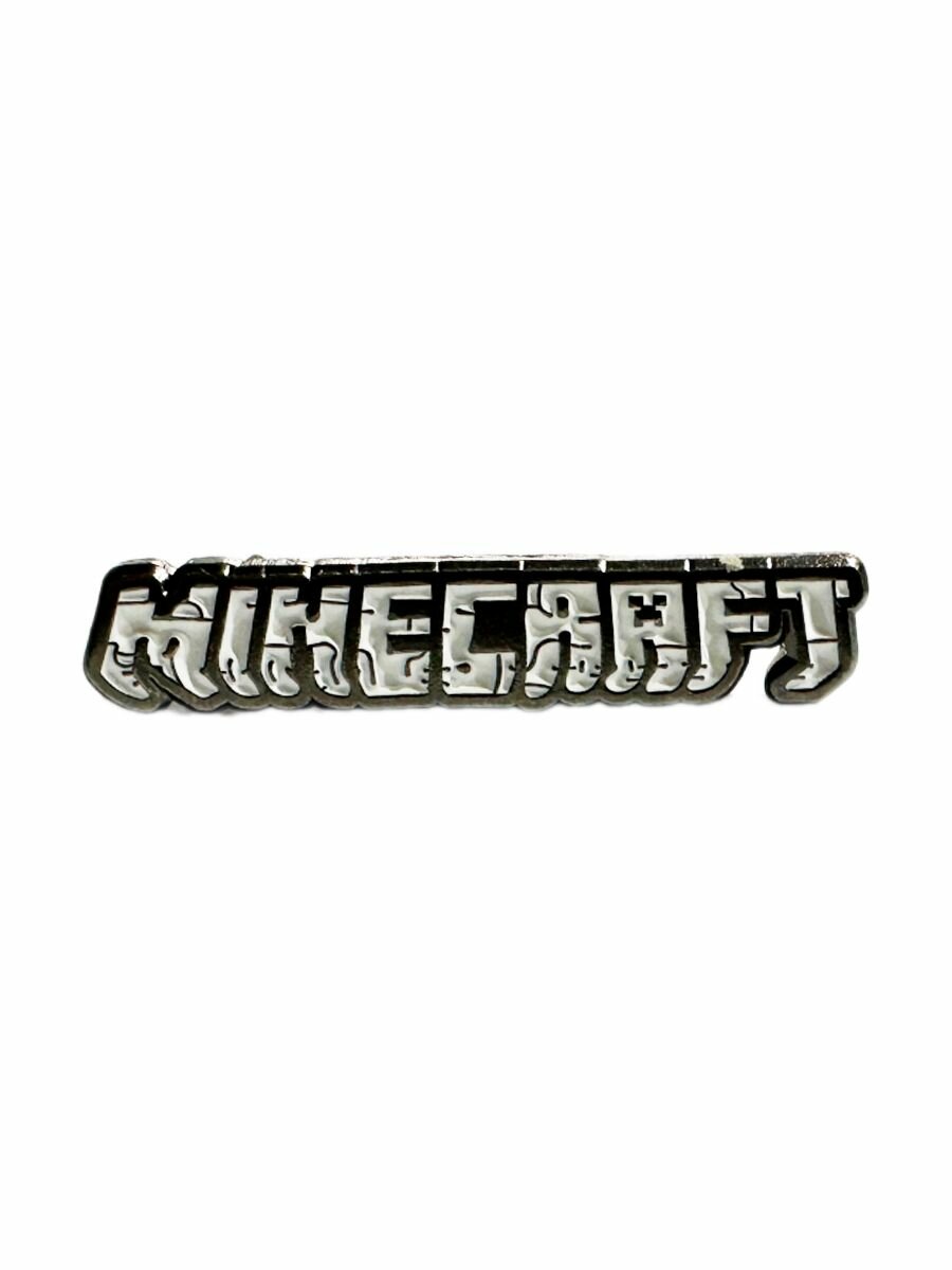 Значок - брошь Логотип из игры Майнкрафт Minecraft
