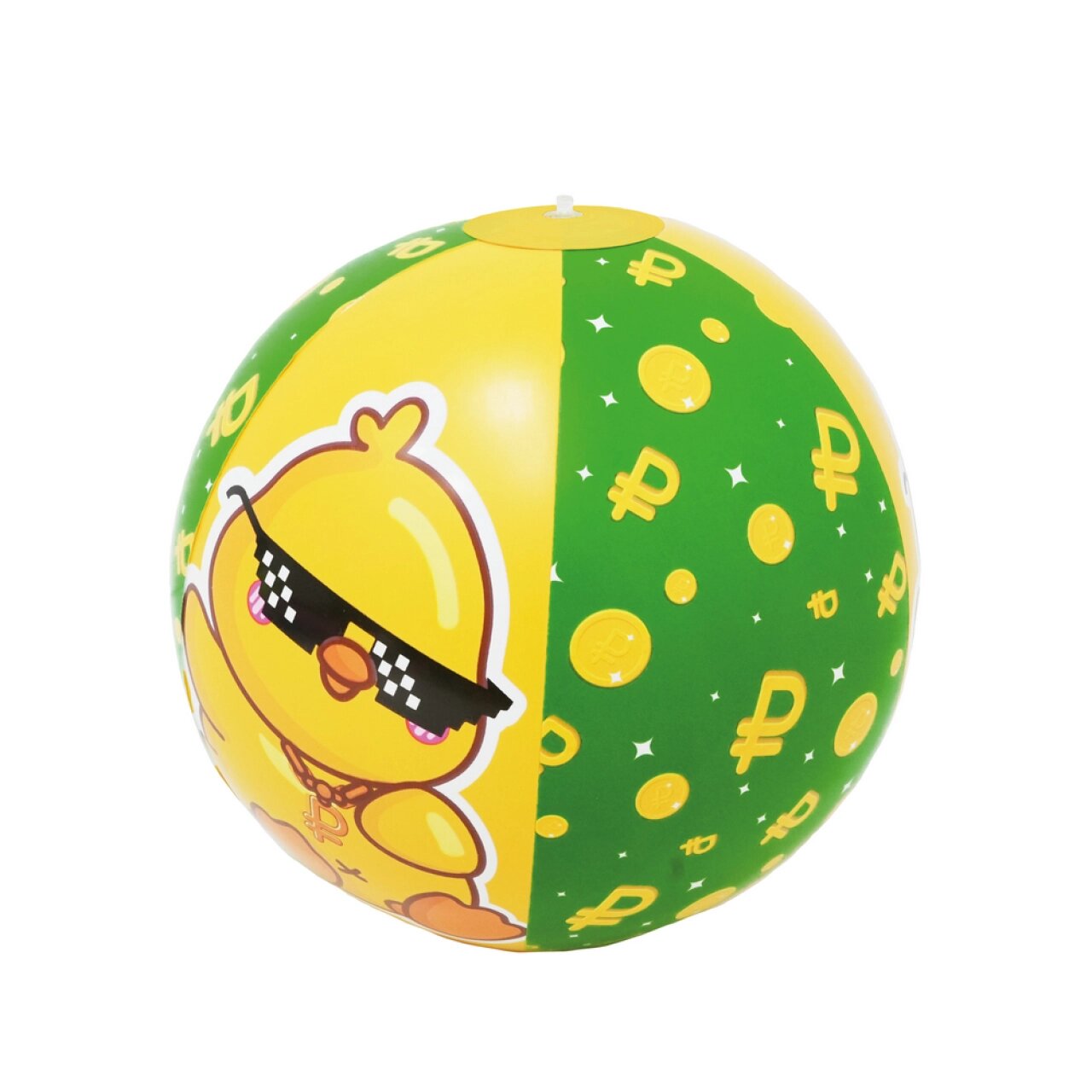 Надувной мяч 30 см из ПВХ, прочный и лёгкий для активного отдыха на свежем воздухе