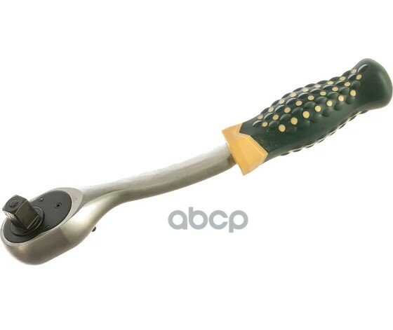 Ключ трещотка 1/2" 72 зуба реверсивная усиленная изогнутая с резиновой ручкой ROCKFORCE ROCK FORCE арт. RF-802422