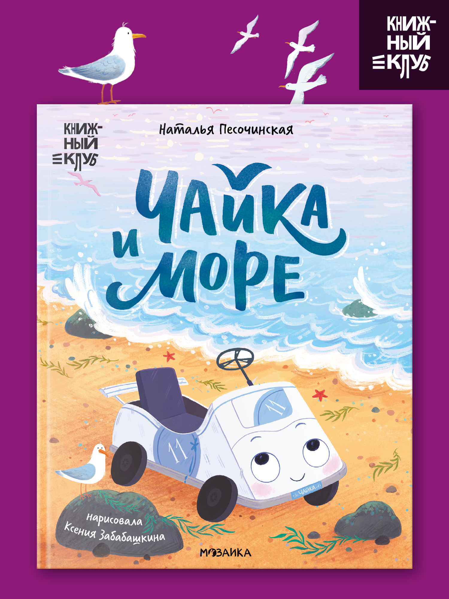 Книжка для детей и малышей "Книжный клуб", Почитаем вместе? Чайка и море, художественная литература