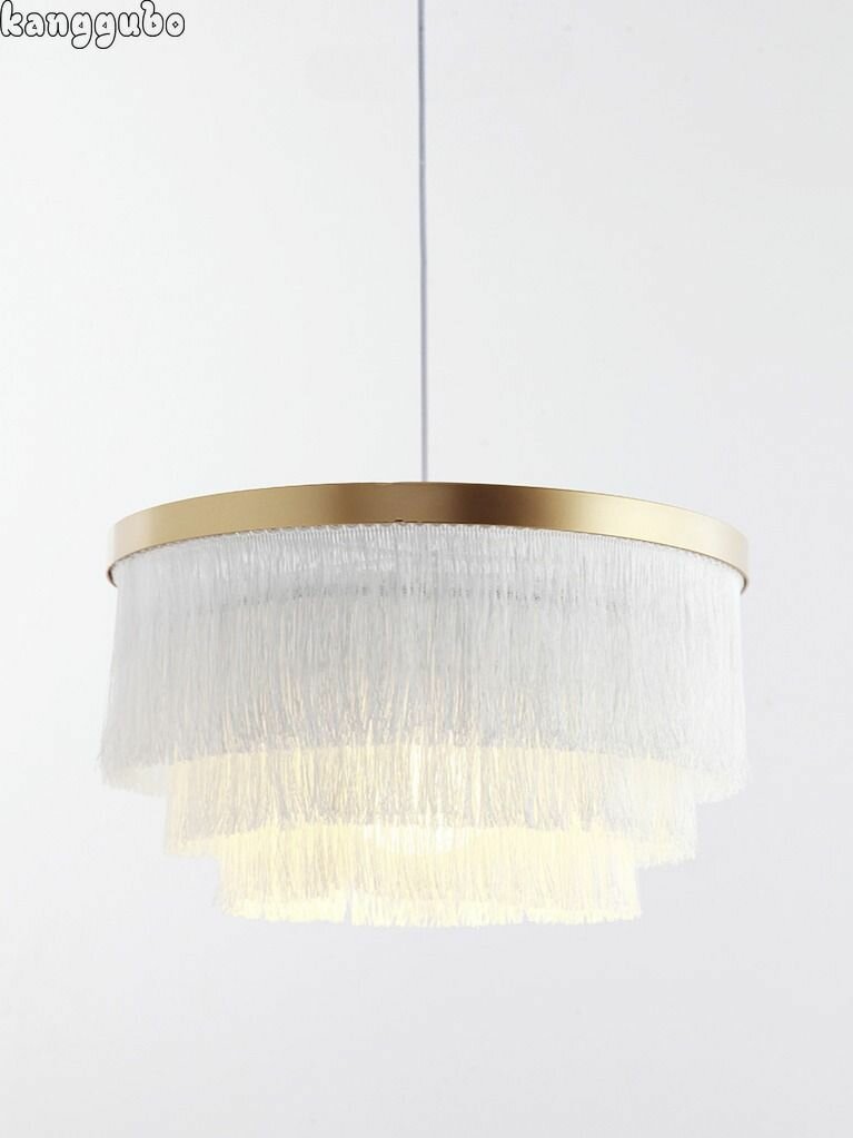 Люстра Clear Lighting, креативная, персонализированная, с кисточками, E27, 23*42cmсиний