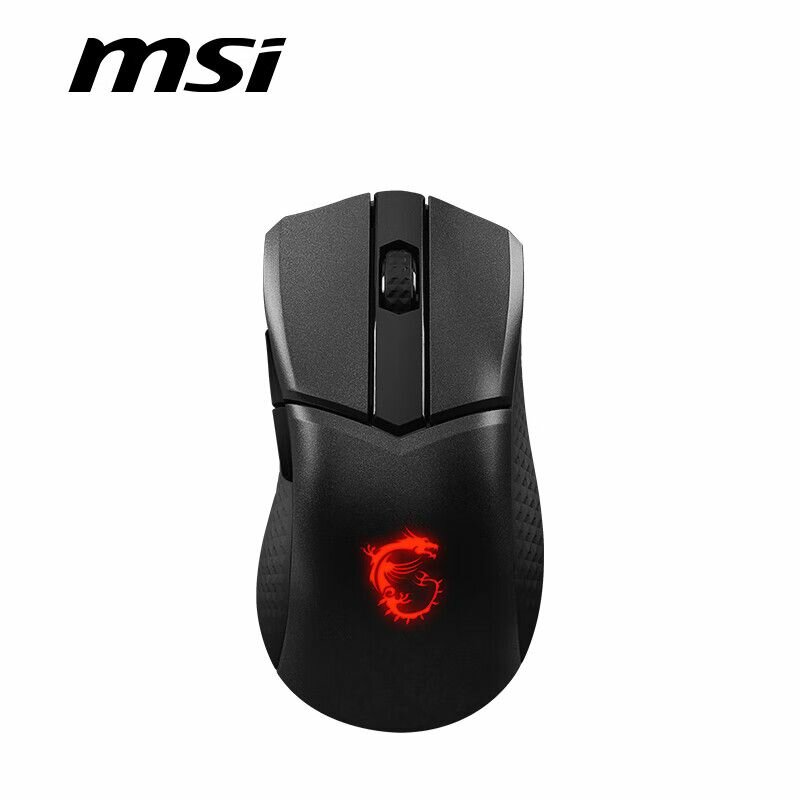 Мышь, MSI GM31W Радио Игры Легкий RGB Двойной режим с зарядной базой Черный