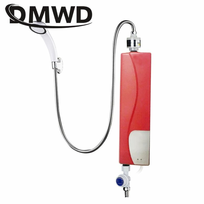 Электрический мгновенный безрезервуарный нагреватель горячей воды для кухни, ванной комнаты, 3-секундный смеситель для мгновенного полива, кран для душа, ЕС, США, Великобритания -hz