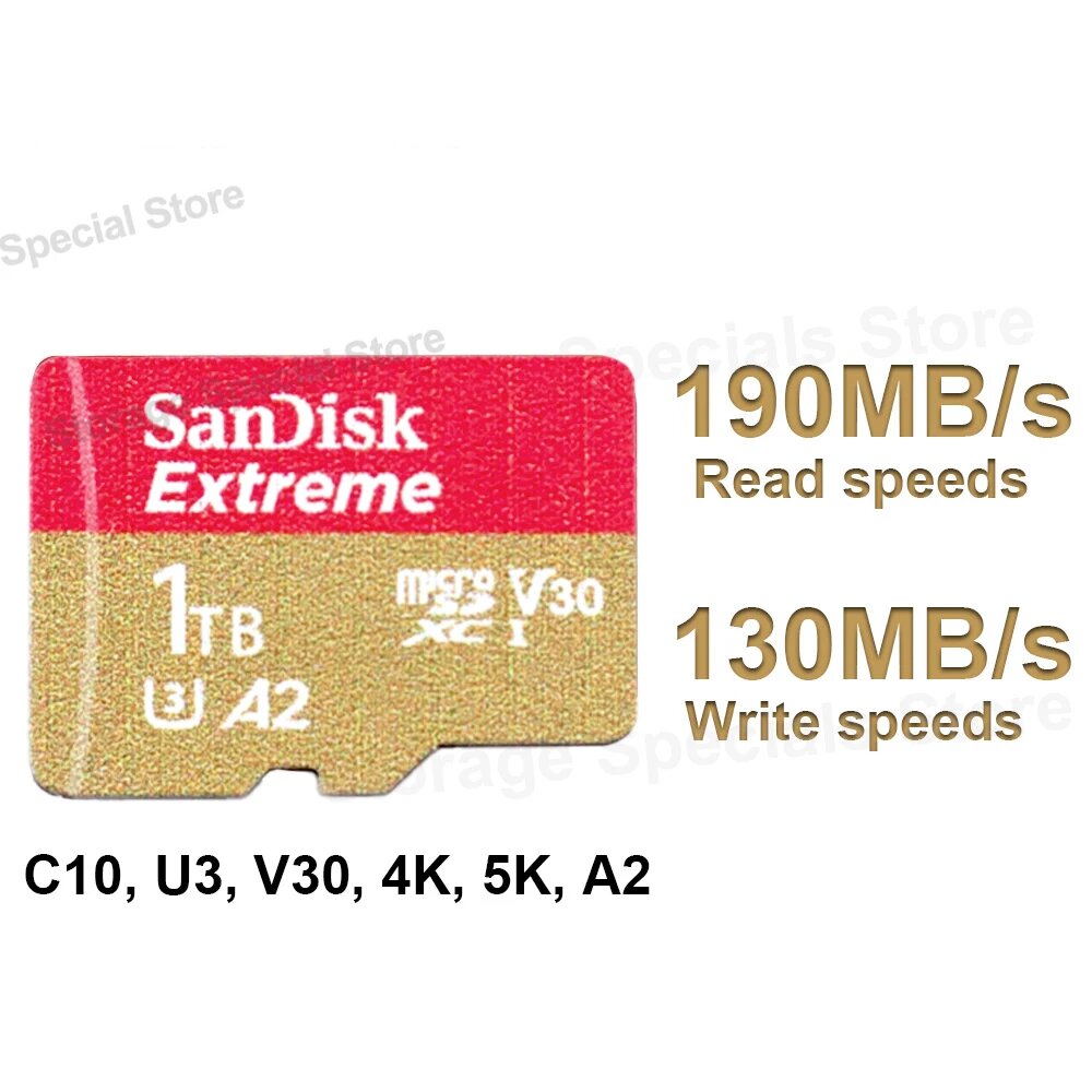 SanDisk Extreme microSDXC карта памяти 1TB-MicroSD A2