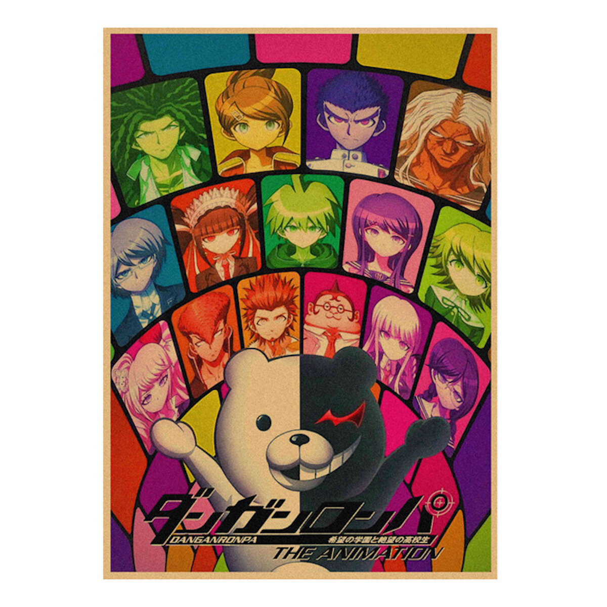 Ретро-аниме постер "Данганронпа" - настенное искусство, декоративная живопись, постеры для спальни