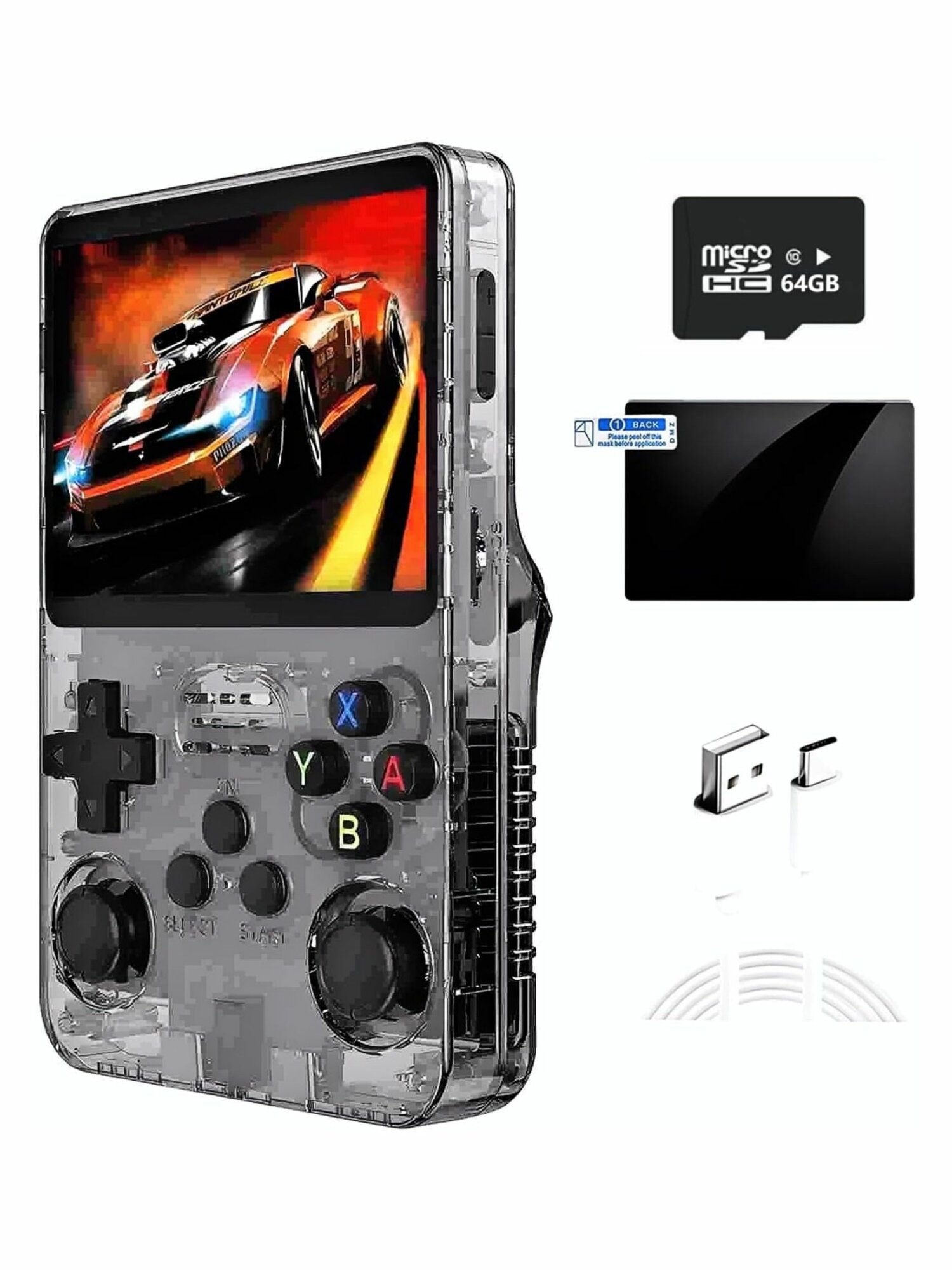 Игровая Приставка 3.5" IPS - Все Ваши Любимые Ретро Игры черный