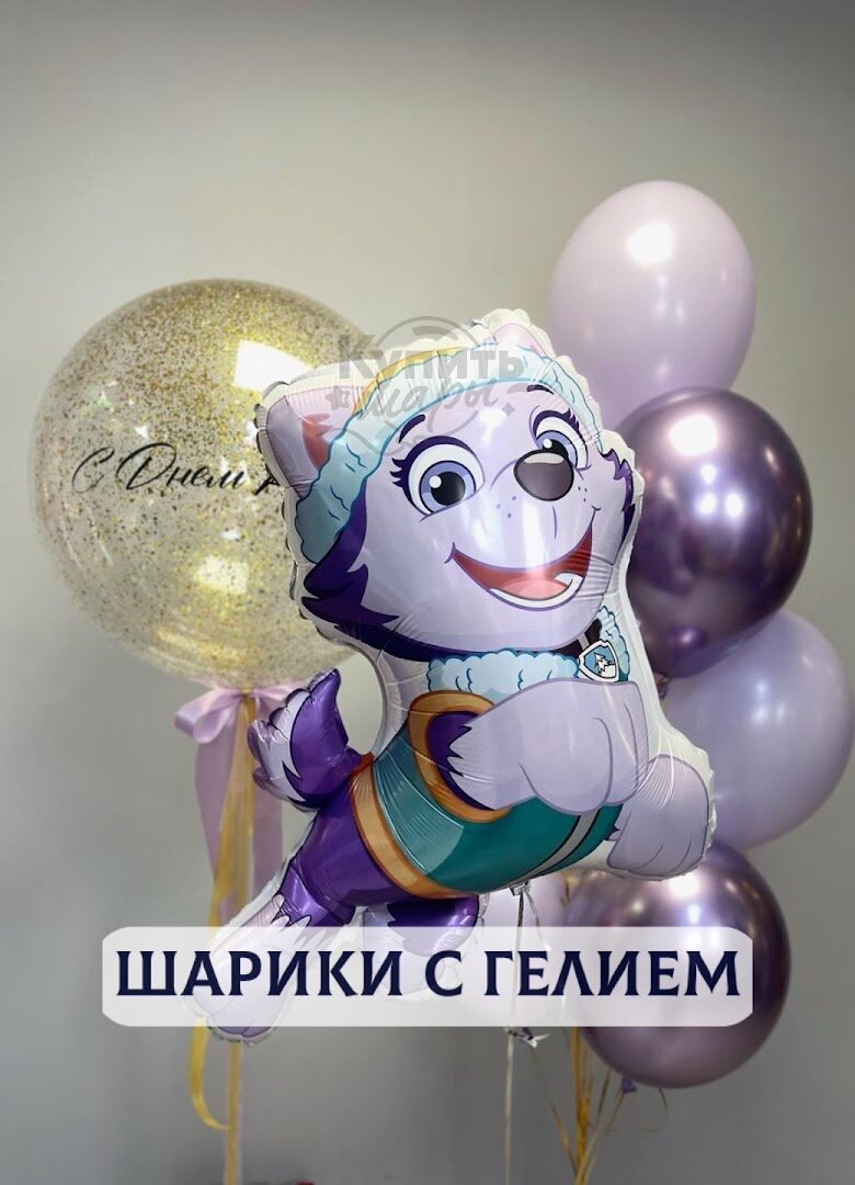 Воздушные шары с гелием, шарики воздушные "Щенячий патруль" №2356