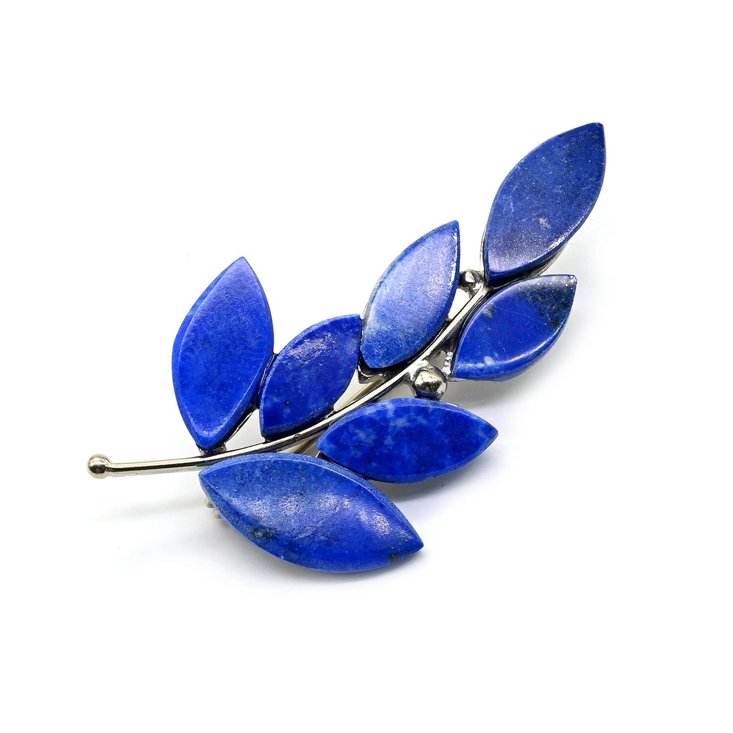 Брошь, лазурит