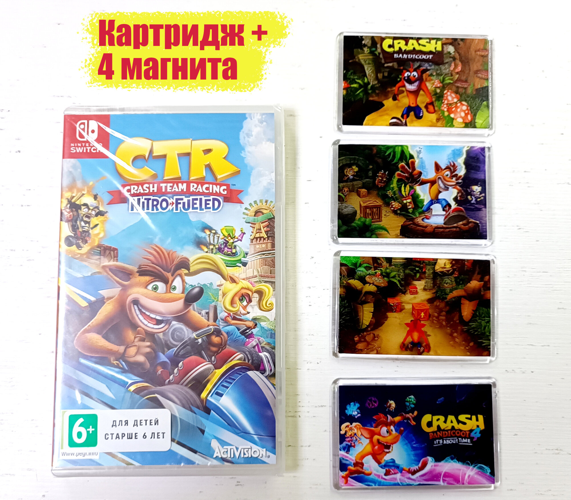 Игра Nin Crash Team Racing Nitro-Fueled Magnet Edition