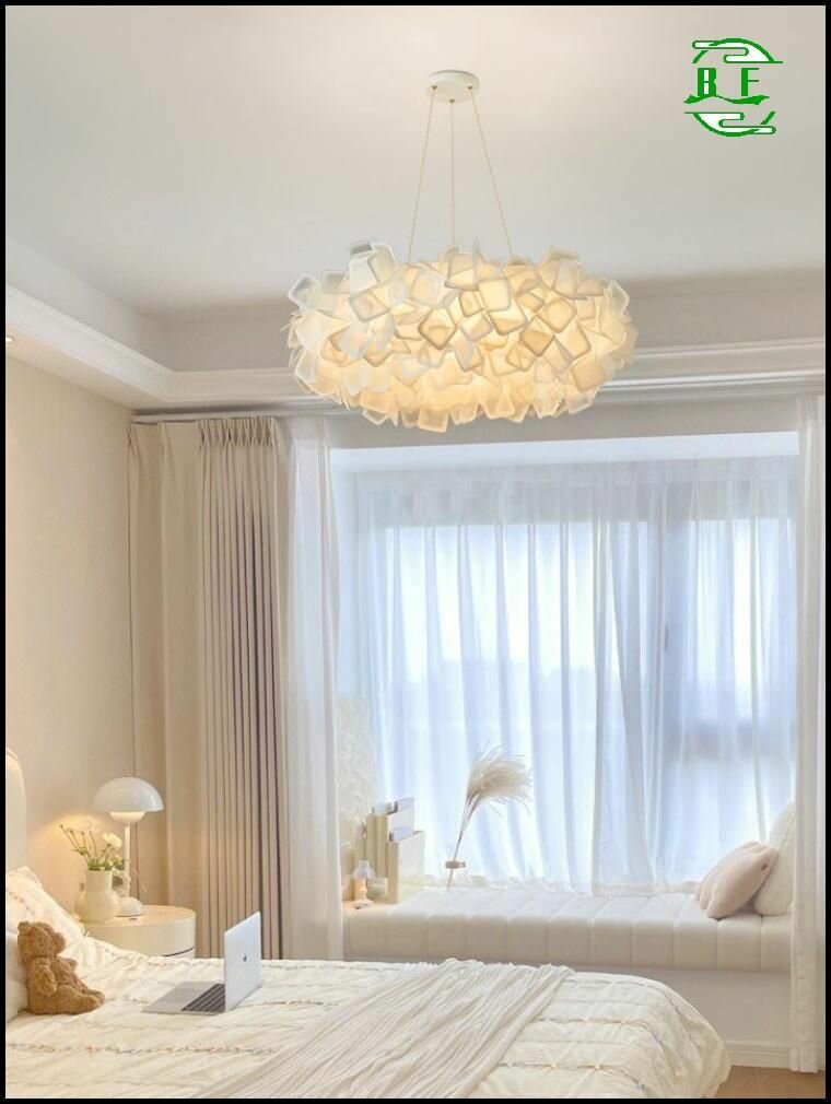 Теплая и романтичная люстра в виде лепестков для гостиной-BF -kpa