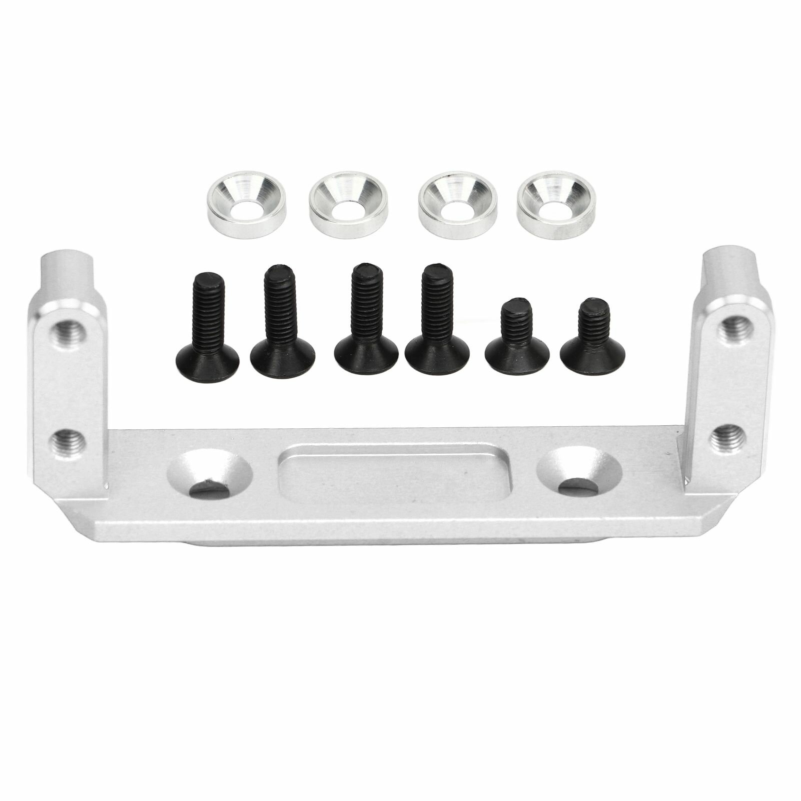 Крепление сервопривода для радиоуправляемой машины, алюминиевое крепление сервопривода для Capra UTB10 1/10 RC Crawler, аксессуары для модернизации, серебристый